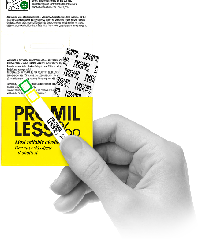 Promilles – Extremely reliable and easy-to-use alcohol test